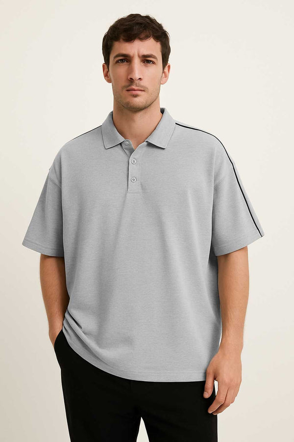 Polo Republica Men's Oversized Drop Shoulder Polo Shirt – elo