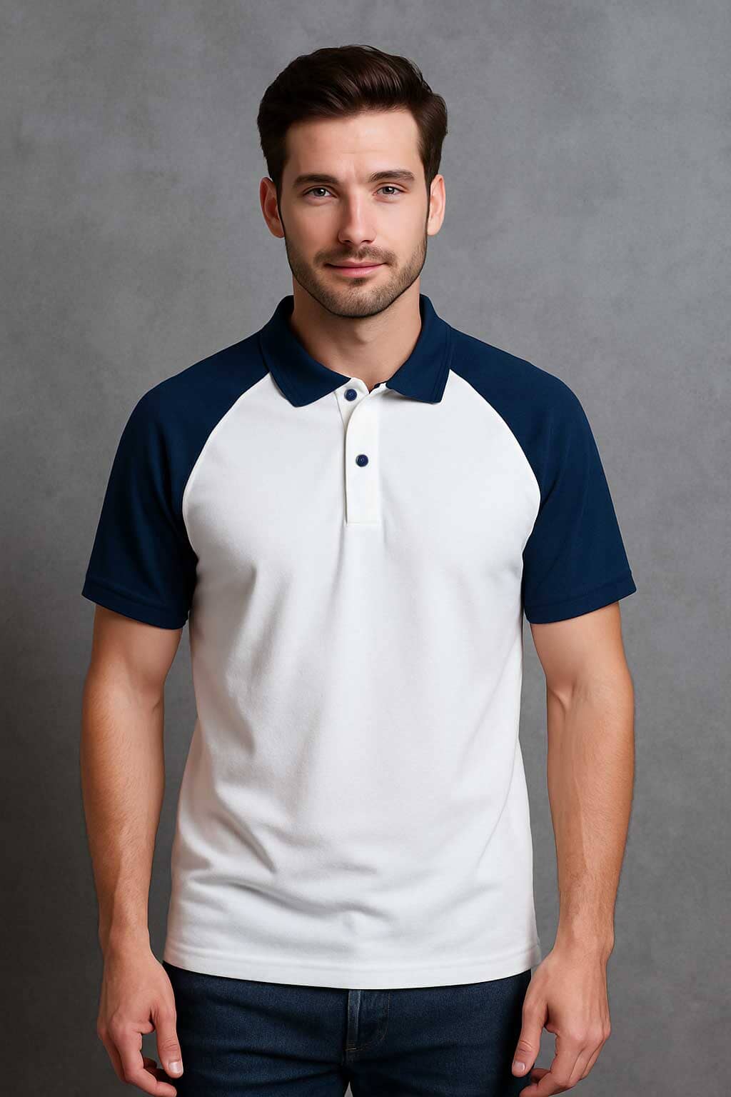Polo Republica Men's Contrast Raglan Sleeve Polo Shirt – elo