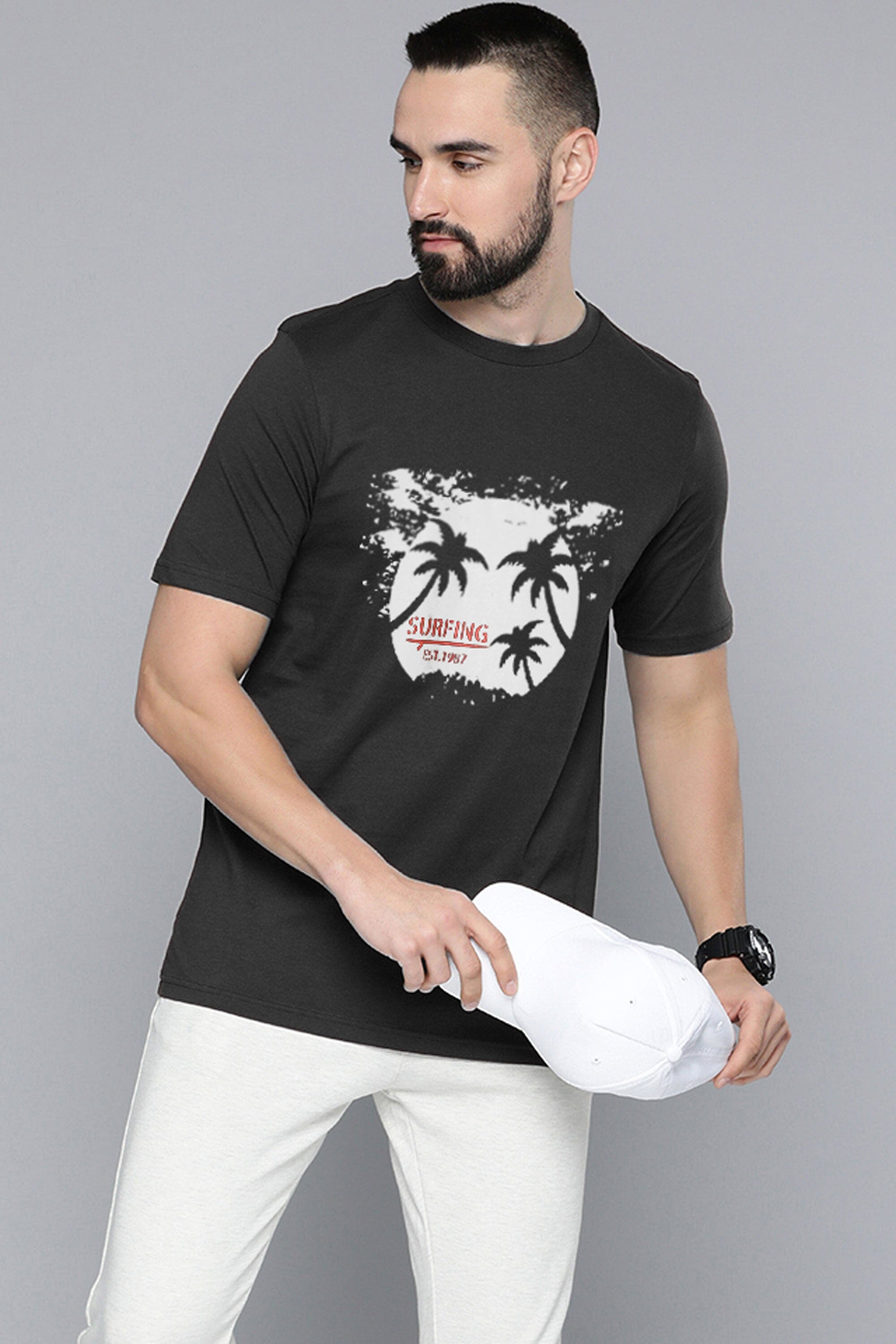 Max 21 Men's Pine Tree Printed Classic Tee shirt – elo