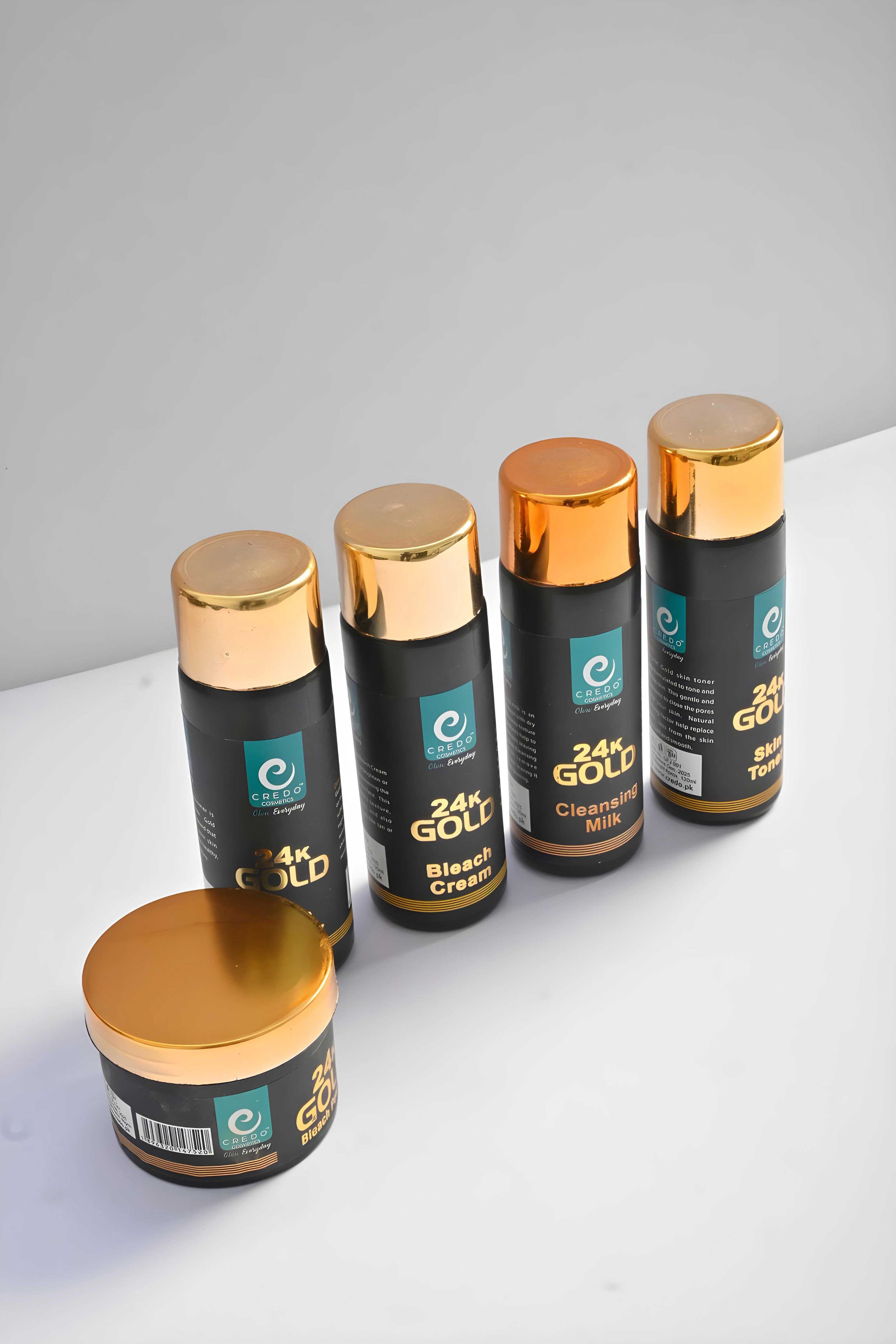 Credo 24 k Gold Whitening Skin Polish Kit - Pack Of 5 – elo