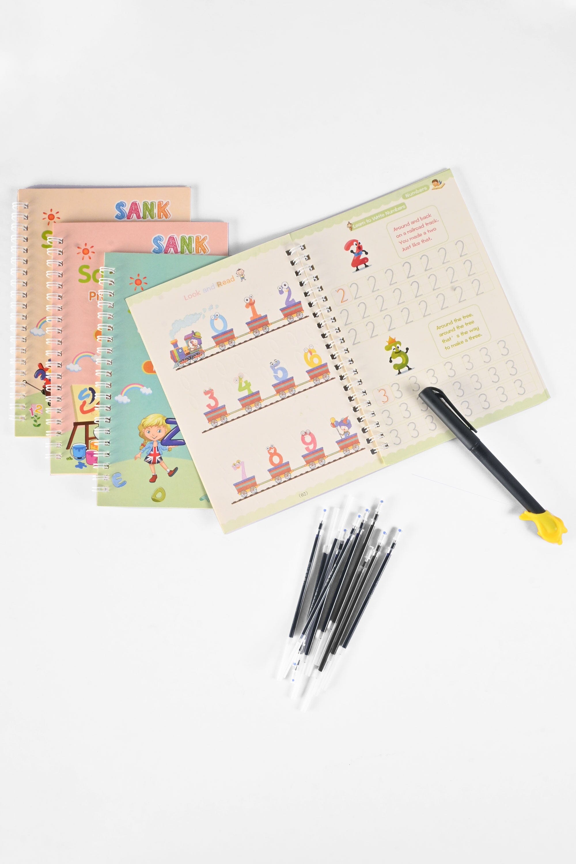 Sank Magic Practice Copybook For Preschools Drawing - Pack of 4 – elo