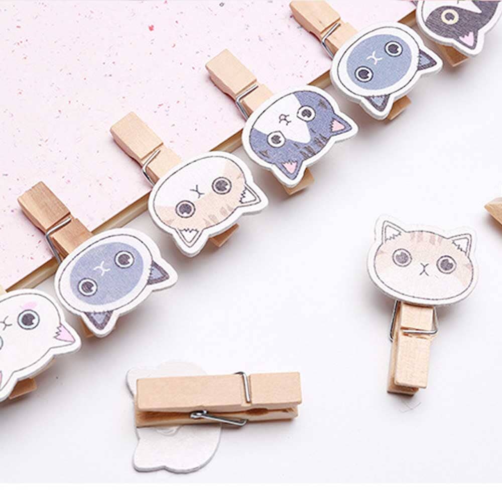 Multi Design Wooden Paper Clips With Hemp Rope Pack – elo